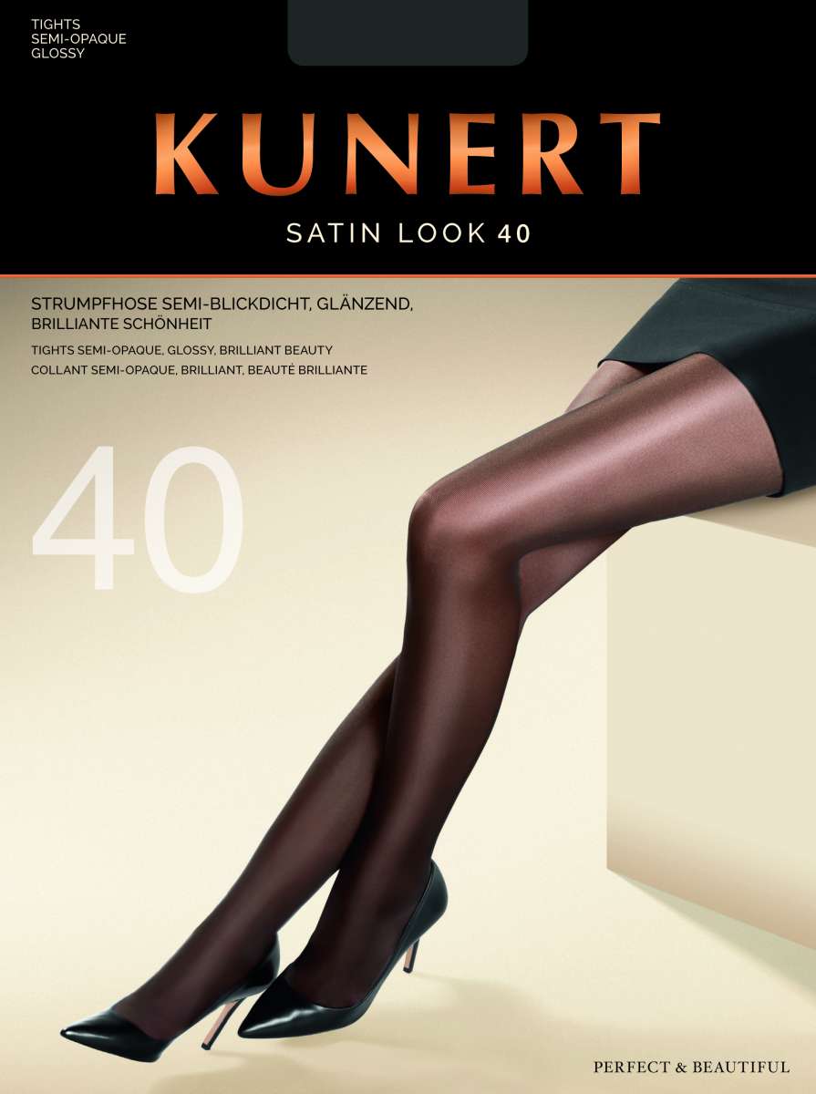 Blickdichte Glänzende Strumpfhose Satin Look 40 Von Kunert